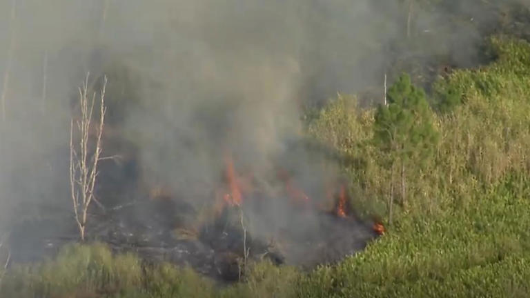 Two dead, crews battle blaze after fiery plane crash
