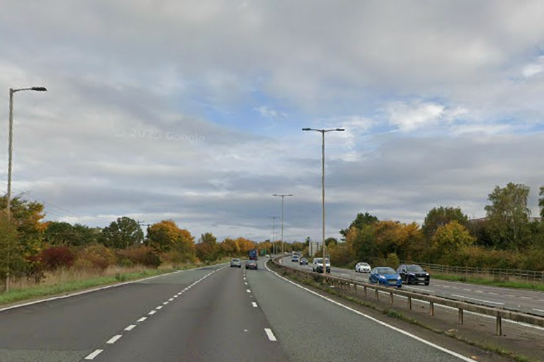 Lorry fire on A46 shuts busy Leicestershire road with firefighters ...