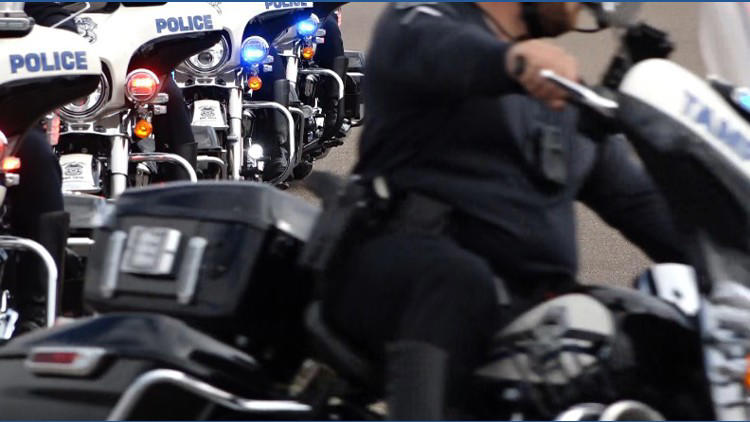 Rain or shine, Tampa PD motor unit trains for Gasparilla