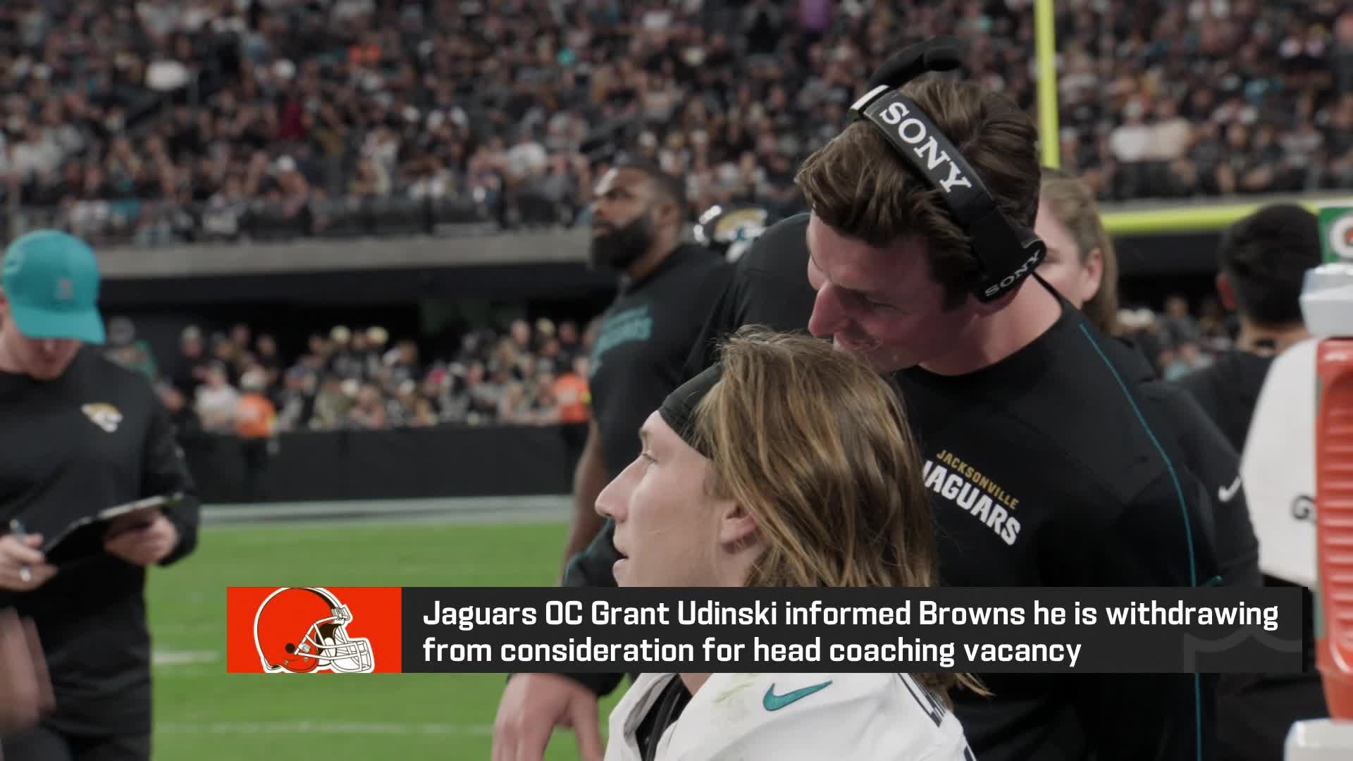 Jaguars OC Grant Udinski withdraws from Browns head coaching search ...