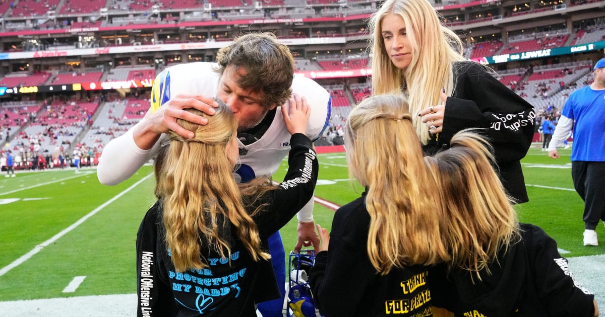 Matthew Stafford shares heartwarming moment with daughters after NFC ...