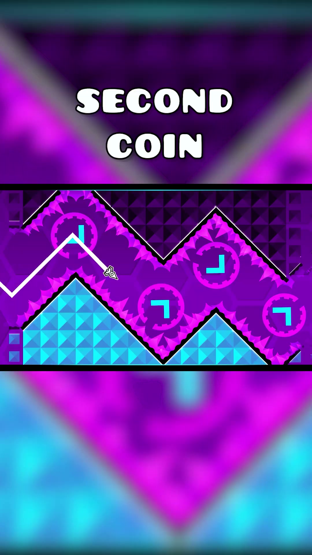 Getting all coins in Blast Processing in Geometry Dash #shorts # ...