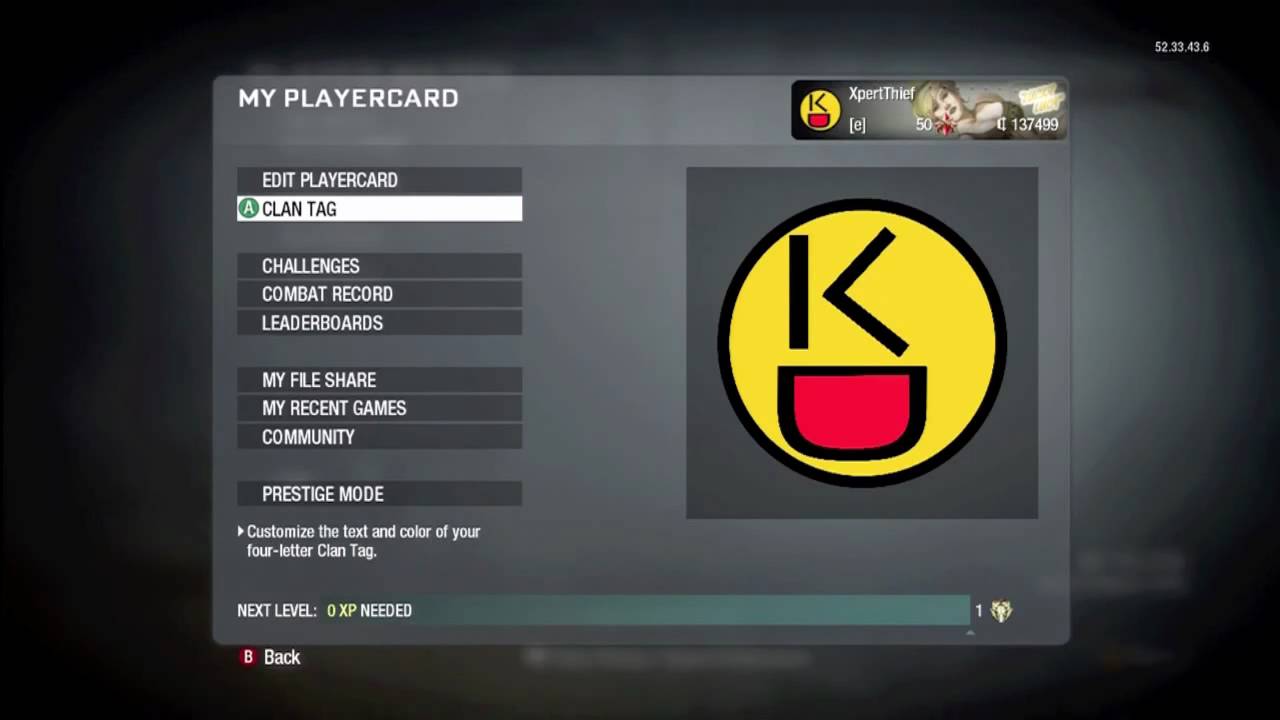 Call of Duty: Black Ops emblem tutorial: iSekC logo