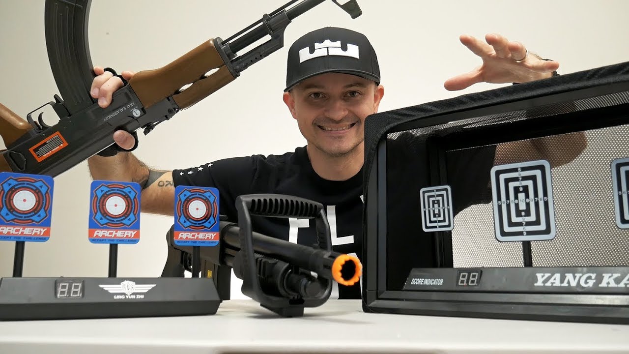 Airsoft guns electric training targets unboxing & review!