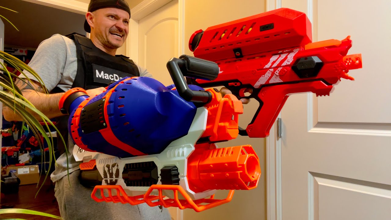Behind the NERF heavy weapons guys!