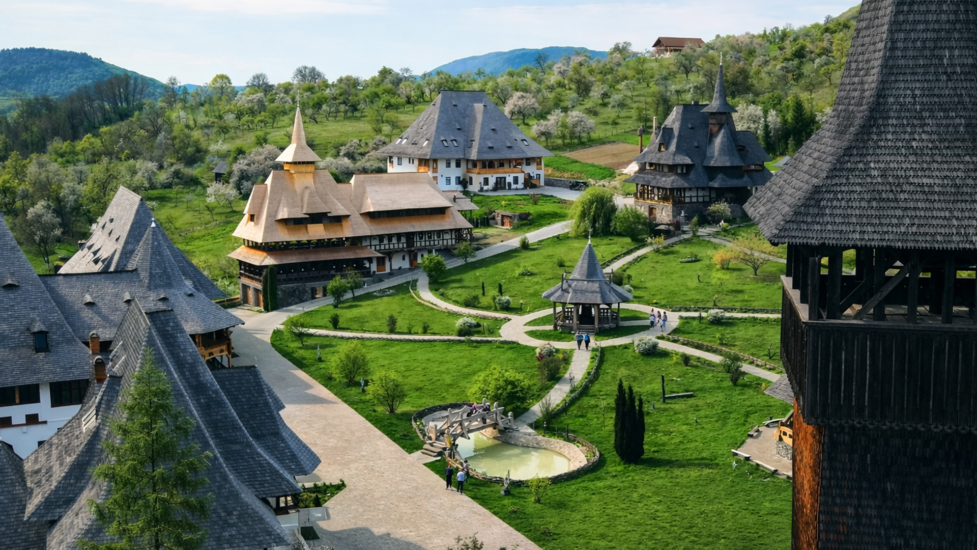 Why are these Romanian roofs so unique?