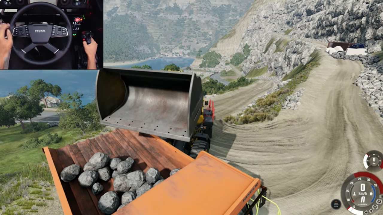 Why wheel loader steering wheel gameplay feels so real