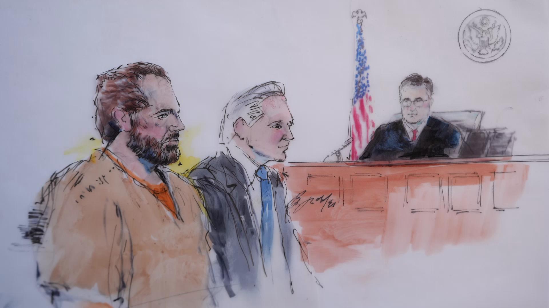 Ryan Wedding makes first court appearance on drug trafficking charges