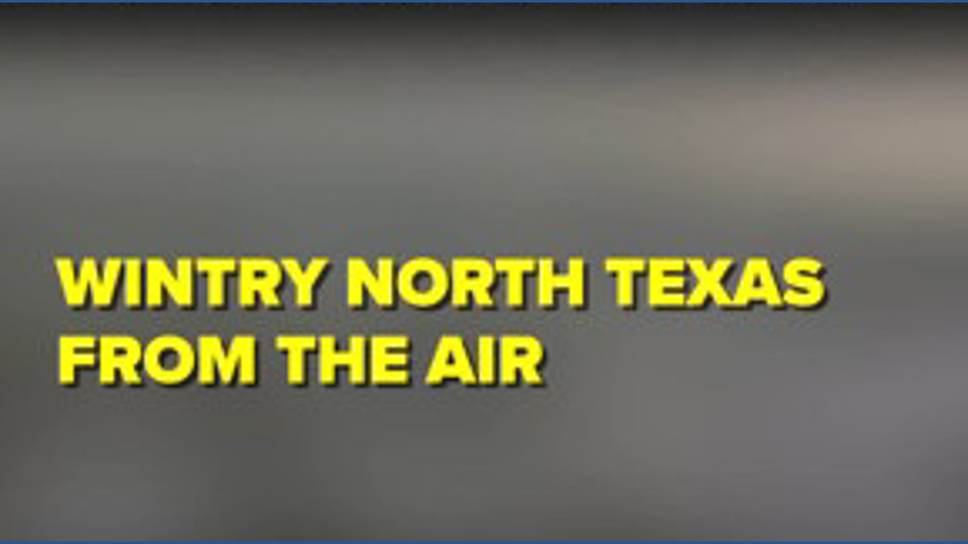 Wintry North Texas from the air