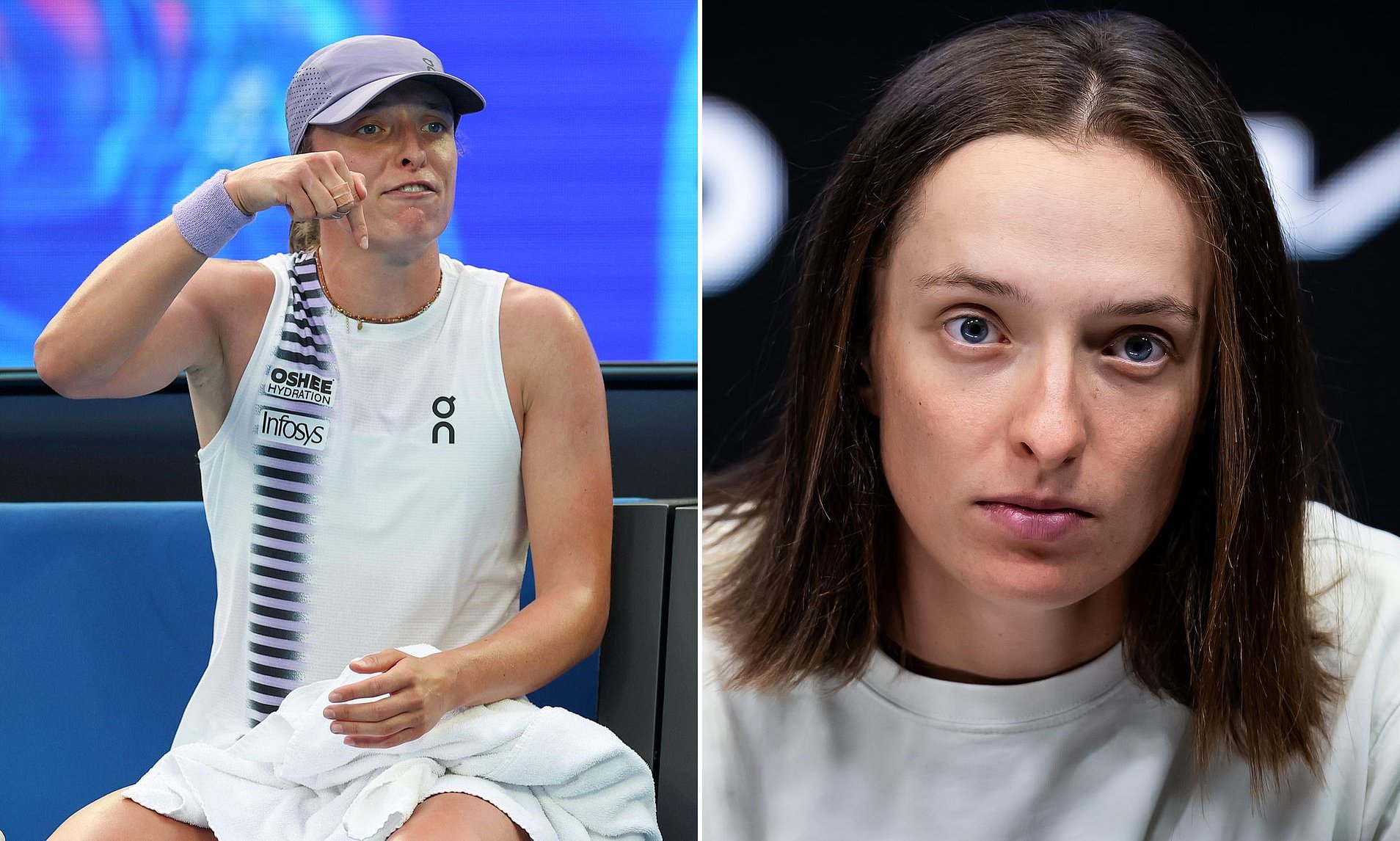 See the moment one of the Australian Open's biggest stars is blocked ...