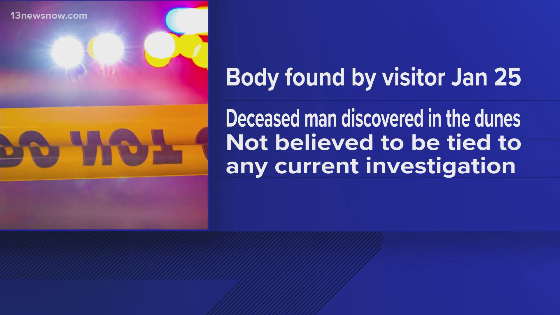 Body discovered in dunes at Cape Hatteras prompts investigation