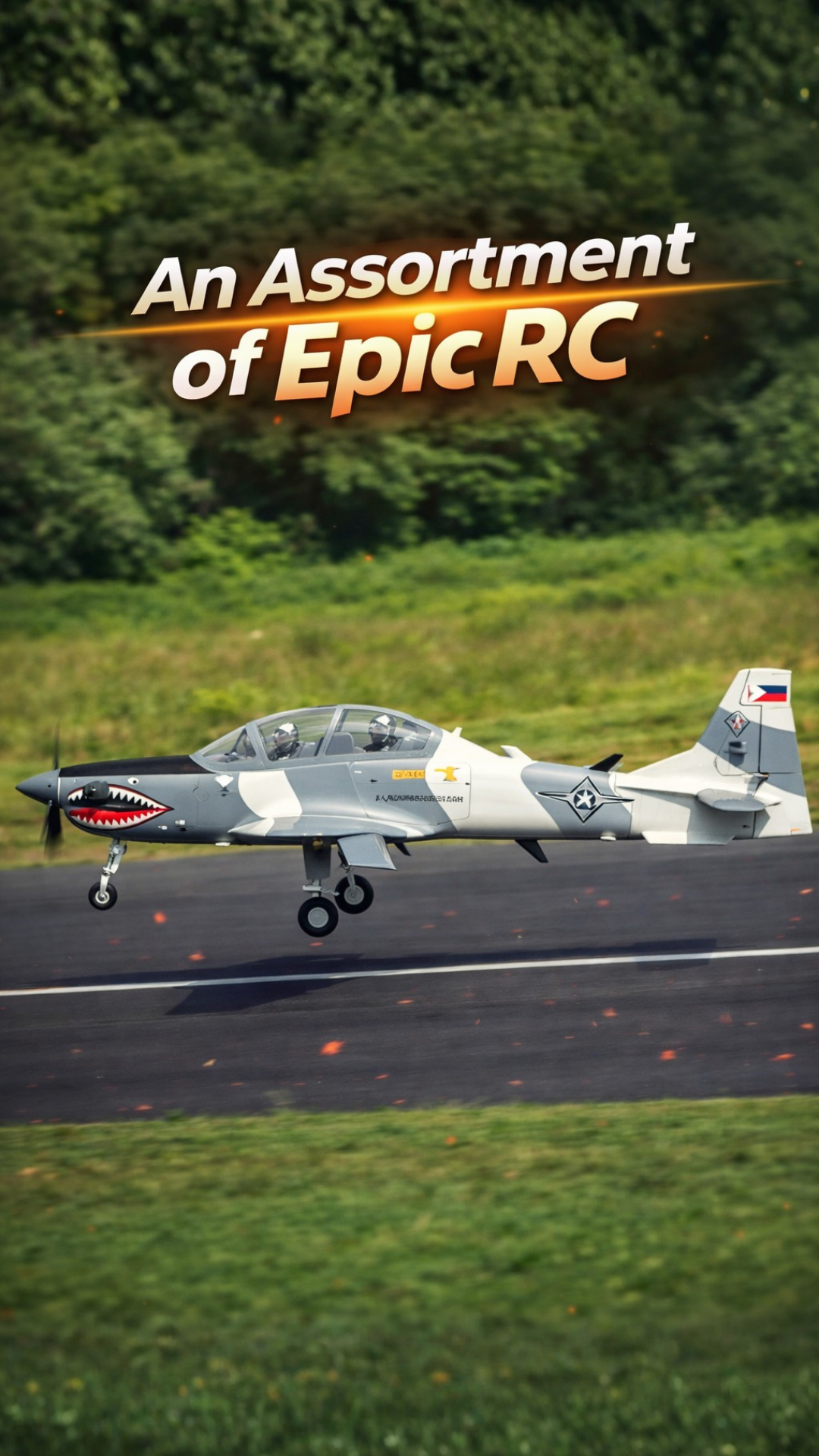 An assortment of epic RC plane landings aviation highlights