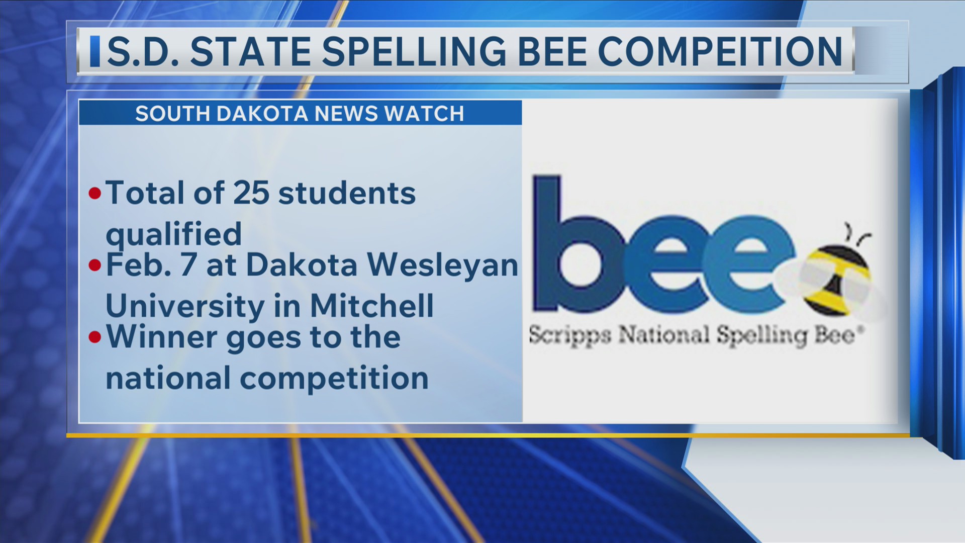 SD state spelling bee competition