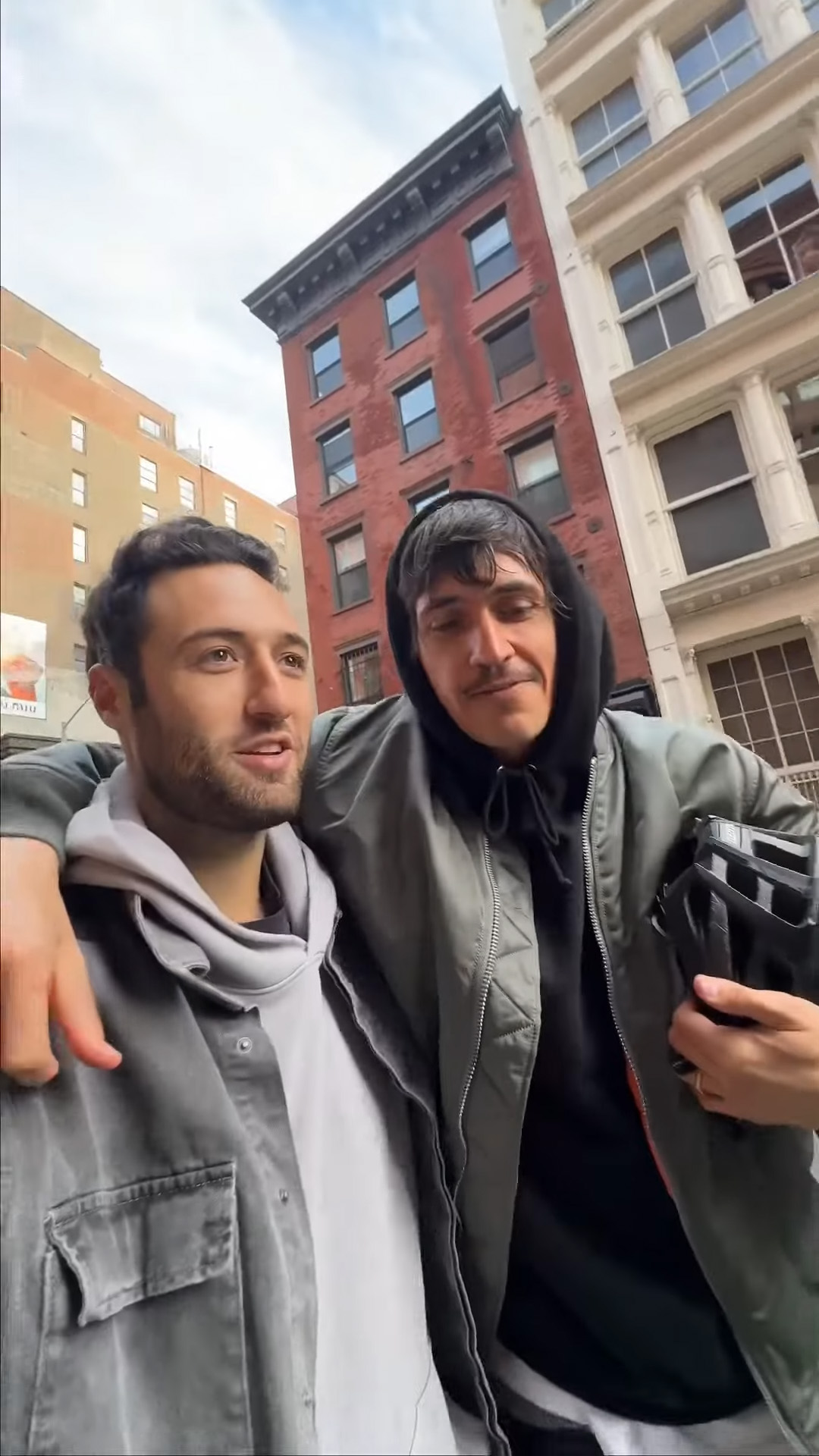 Street audition for a short film