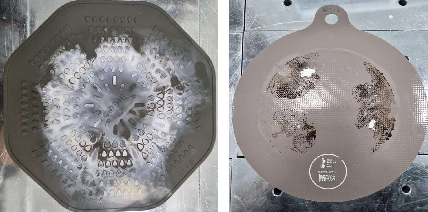 Induction mats pose fire risk at 600°C