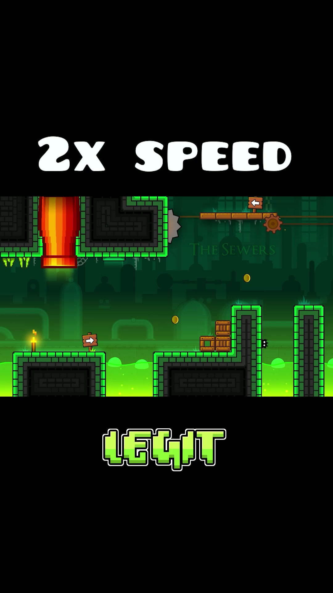 The Sewers in 40 seconds | Geometry Dash 2.2