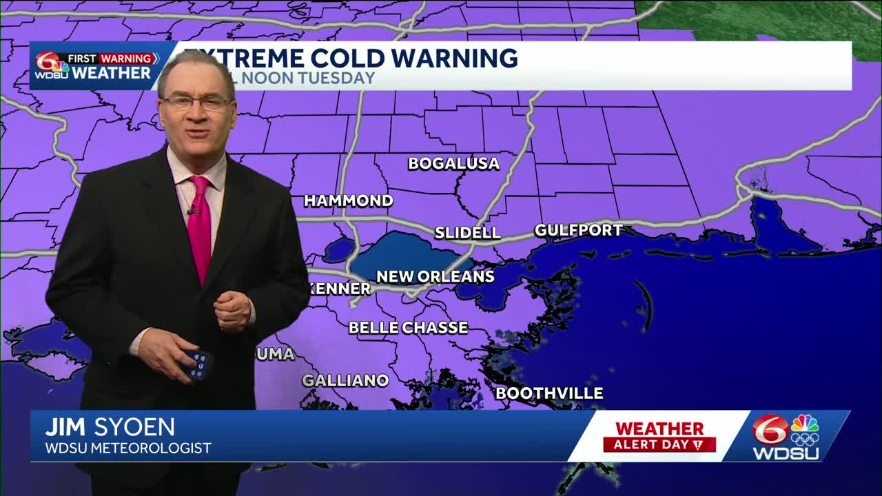 Bitter cold Tuesday morning, tracking another strong cold front