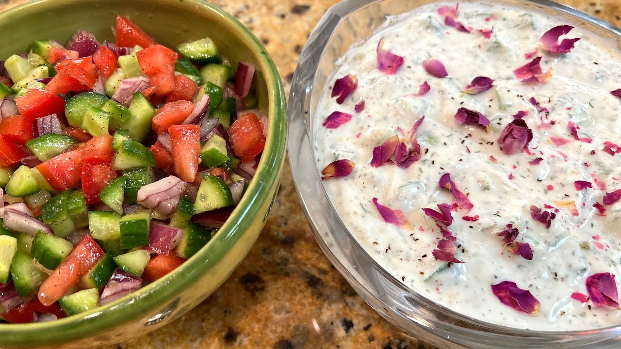 Mast-o-Khiar & Salad Shirazi: Classic Persian appetizers you must try