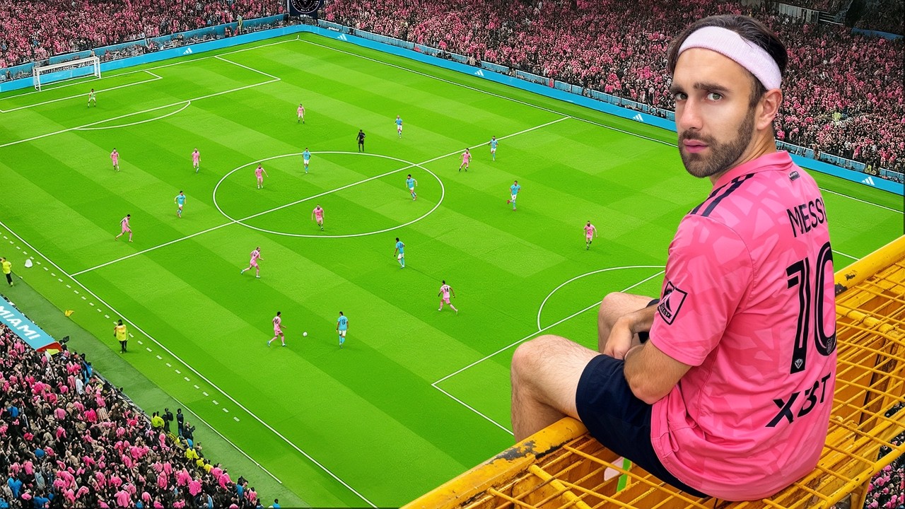 Wearing a Ronaldo jersey at Messi’s game in Miami – ultimate fan challenge!