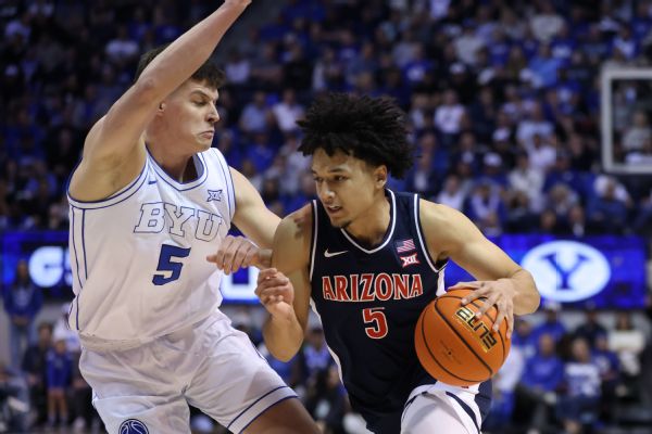 No. 1 Arizona survives BYU's late rally to remain undefeated