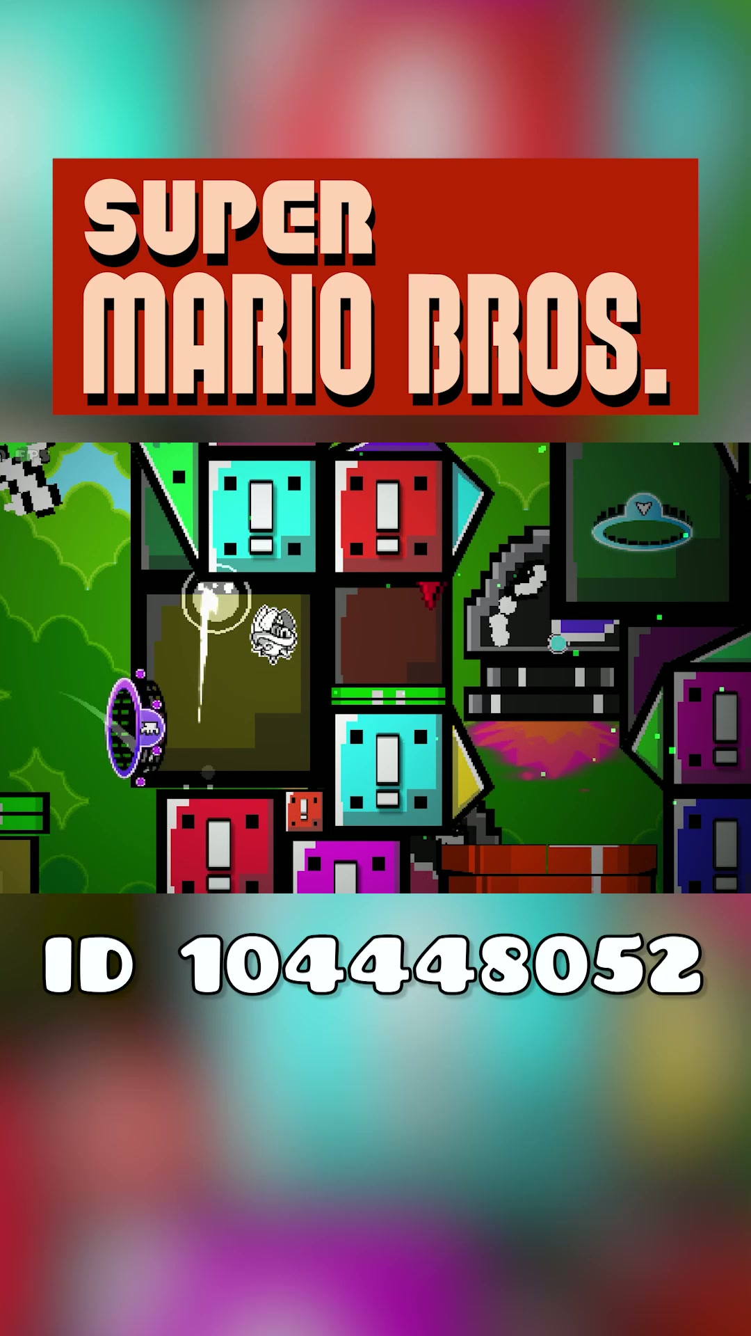 Mario in Geometry Dash recreated #shorts