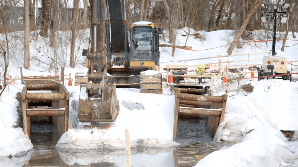 Efforts to contain sewer overflow progresses amid weather challenges