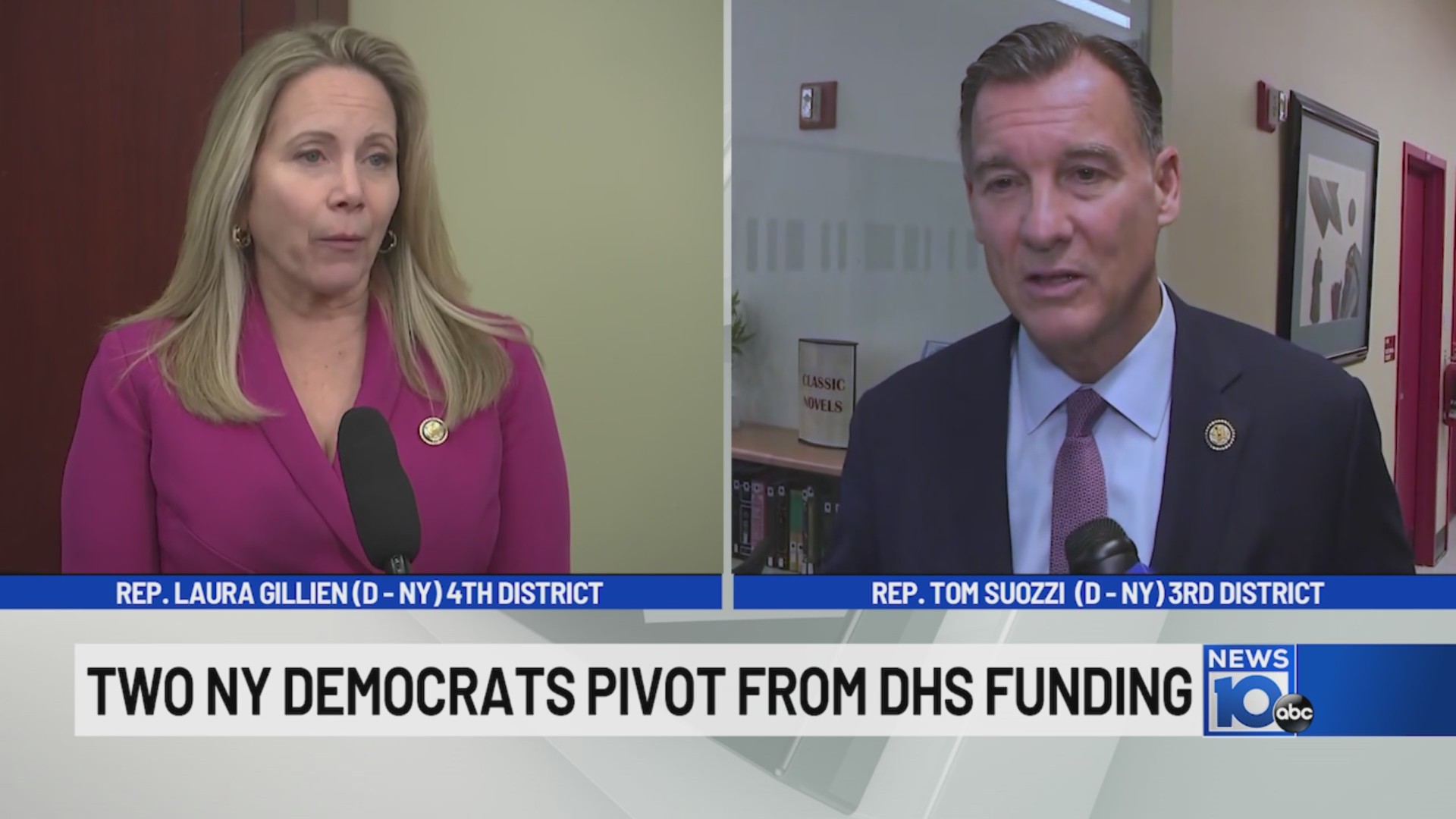 Two NY Democrats pivot from DHS funding