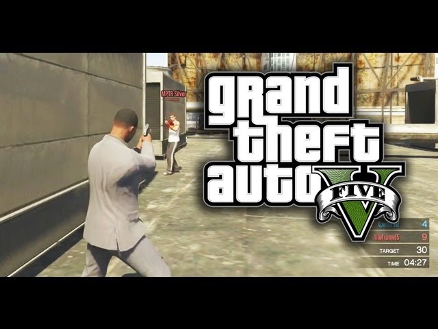 GTA 5 online multiplayer gameplay - first deathmatch ever! (GTA V online)