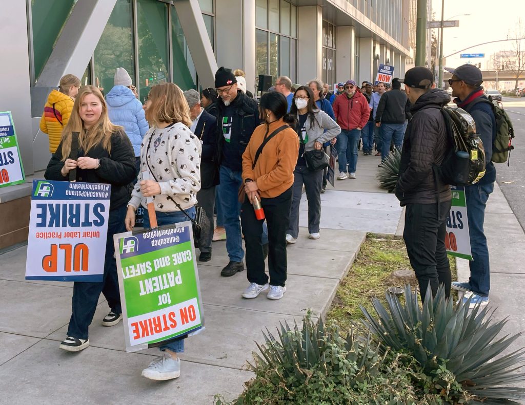 Nurses hit picket line at Bay Area Kaiser hospitals as open-ended ...