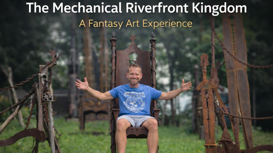 The mechanical riverfront kingdom | A fantasy art experience