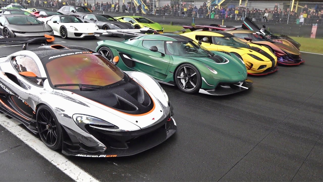 Collection of elite hypercars displayed in the Netherlands