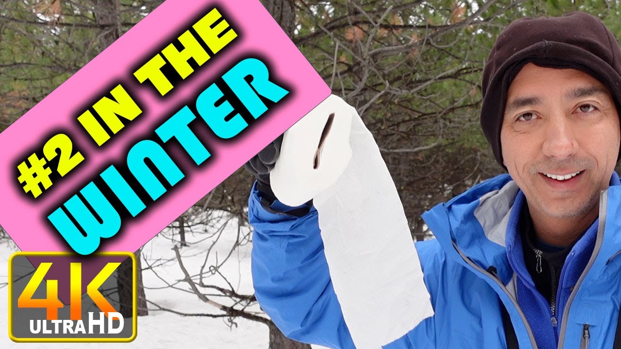 How to poo #2: Winter camping use snow as toilet paper