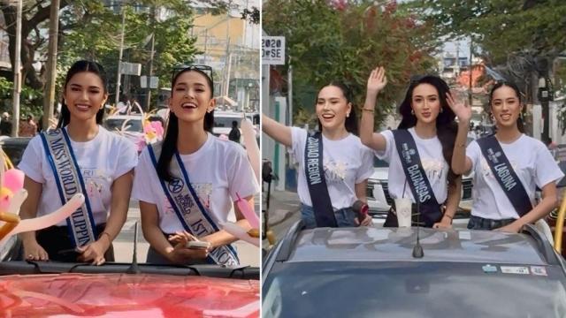 Miss World PH 2026 candidates spread good vibes at Malabon motorcade