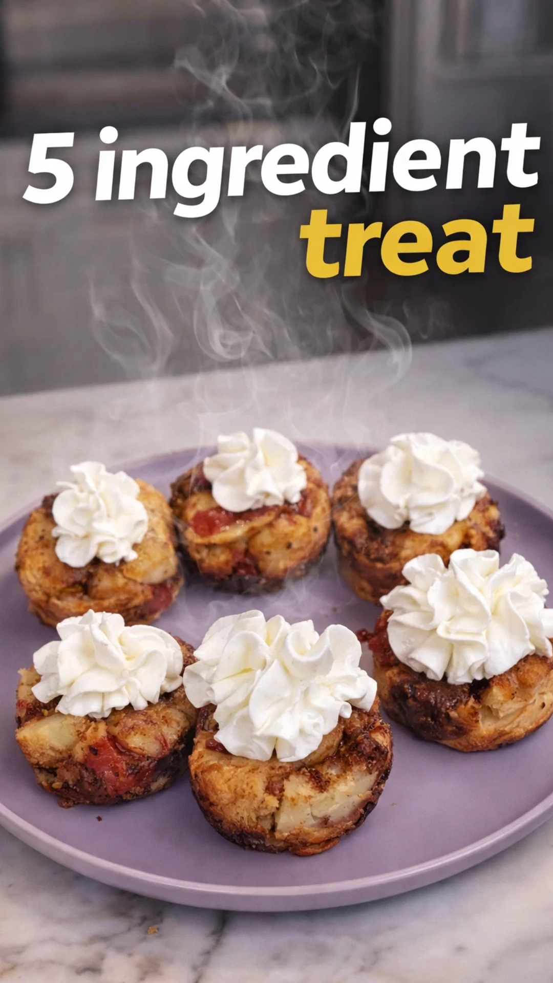 Easy mini bread pudding cups, simple dessert