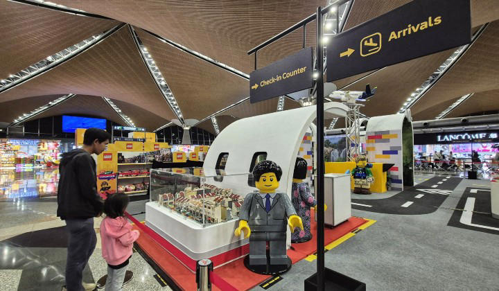 There's a mini airport inside KLIA, made entirely from bricks