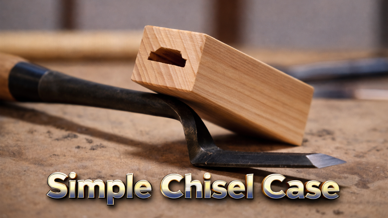 Building a clean and practical chisel storage case