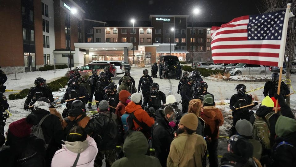 Several Arrested Outside Minneapolis Area Hotel Where Protestors ...