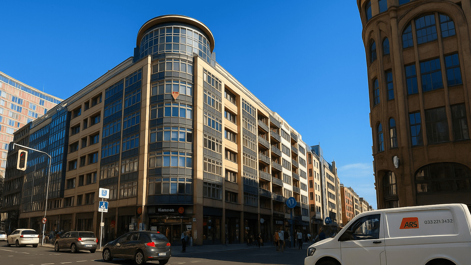 Spacer po nowoczesnym centrum Berlina