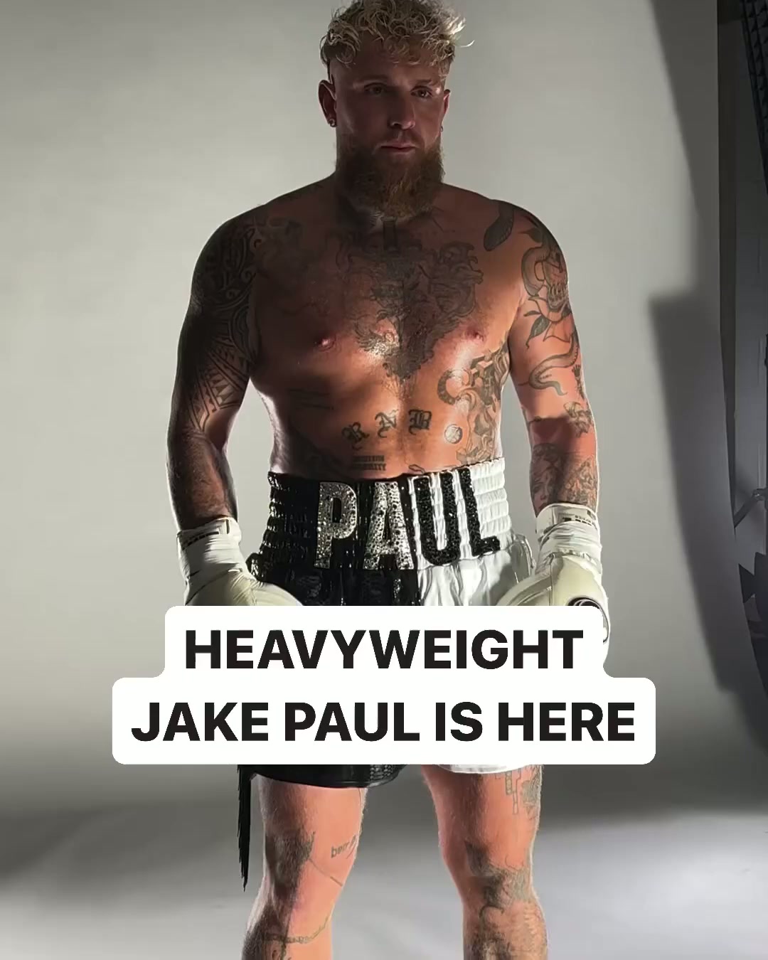 Jake Paul bulked up for Mike Tyson fight 🔥