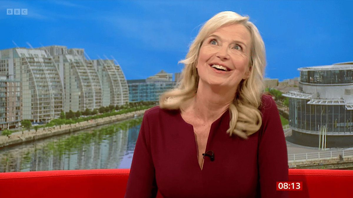 Carol Kirkwood fights back tears on BBC as she quits after 25 years