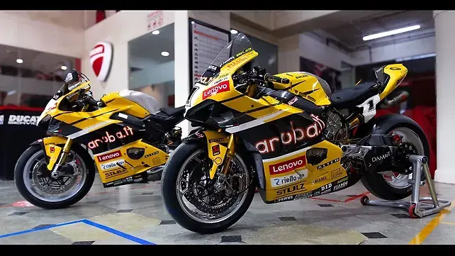 Ducati Panigale V4 R WSBK championship-winning bike showcased in India