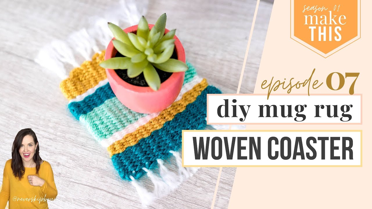 Learn to weave coasters with this simple tutorial