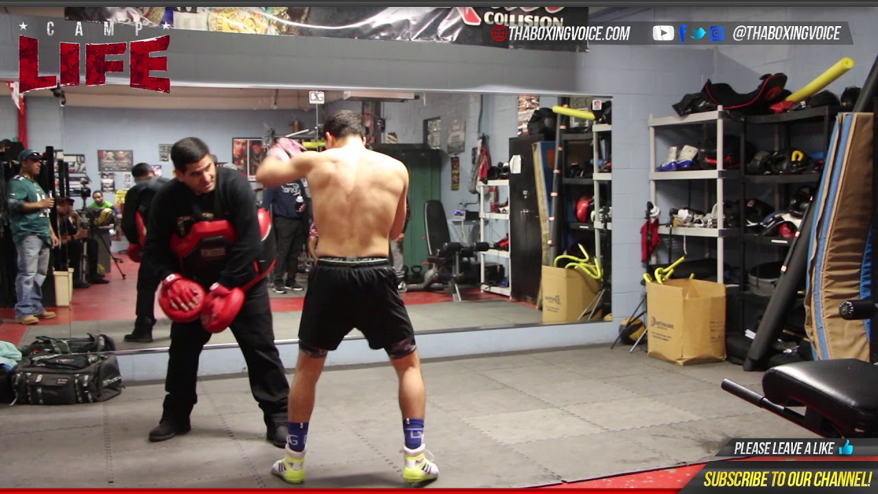🔴 Camp life Danny Garcia is back showing precision and power on pads ...