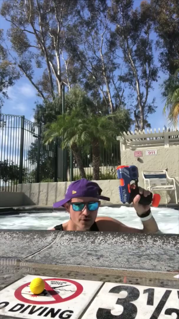 NERF pool patrol with MacDanny!