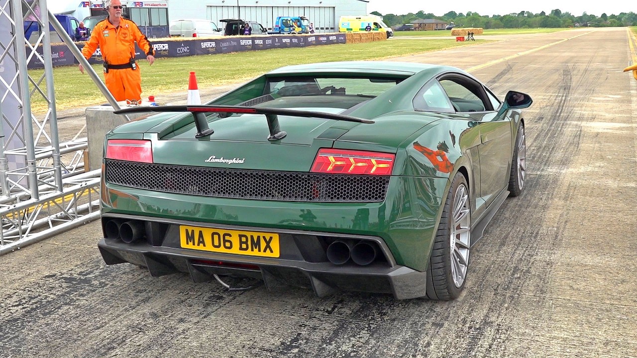 Supercars demonstrate powerful launches on track