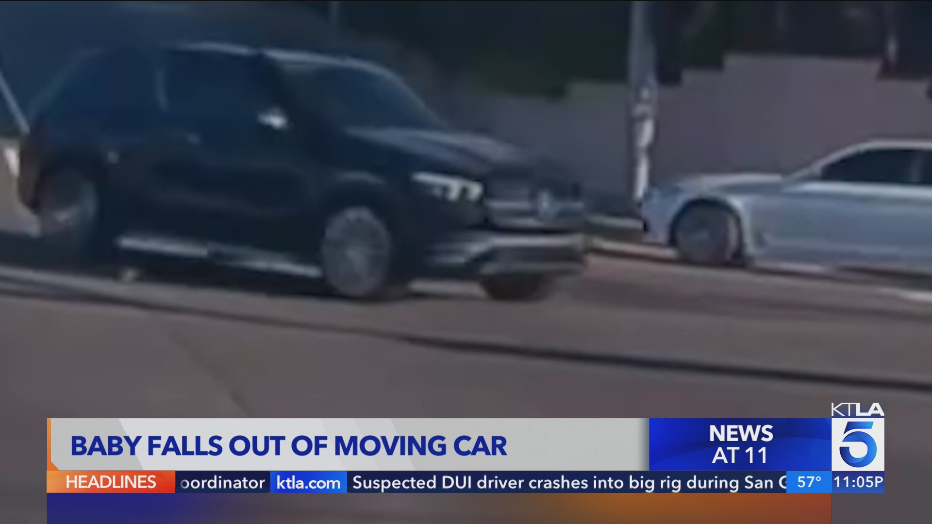 Video shows 19-month-old child fly out of car in Southern California ...