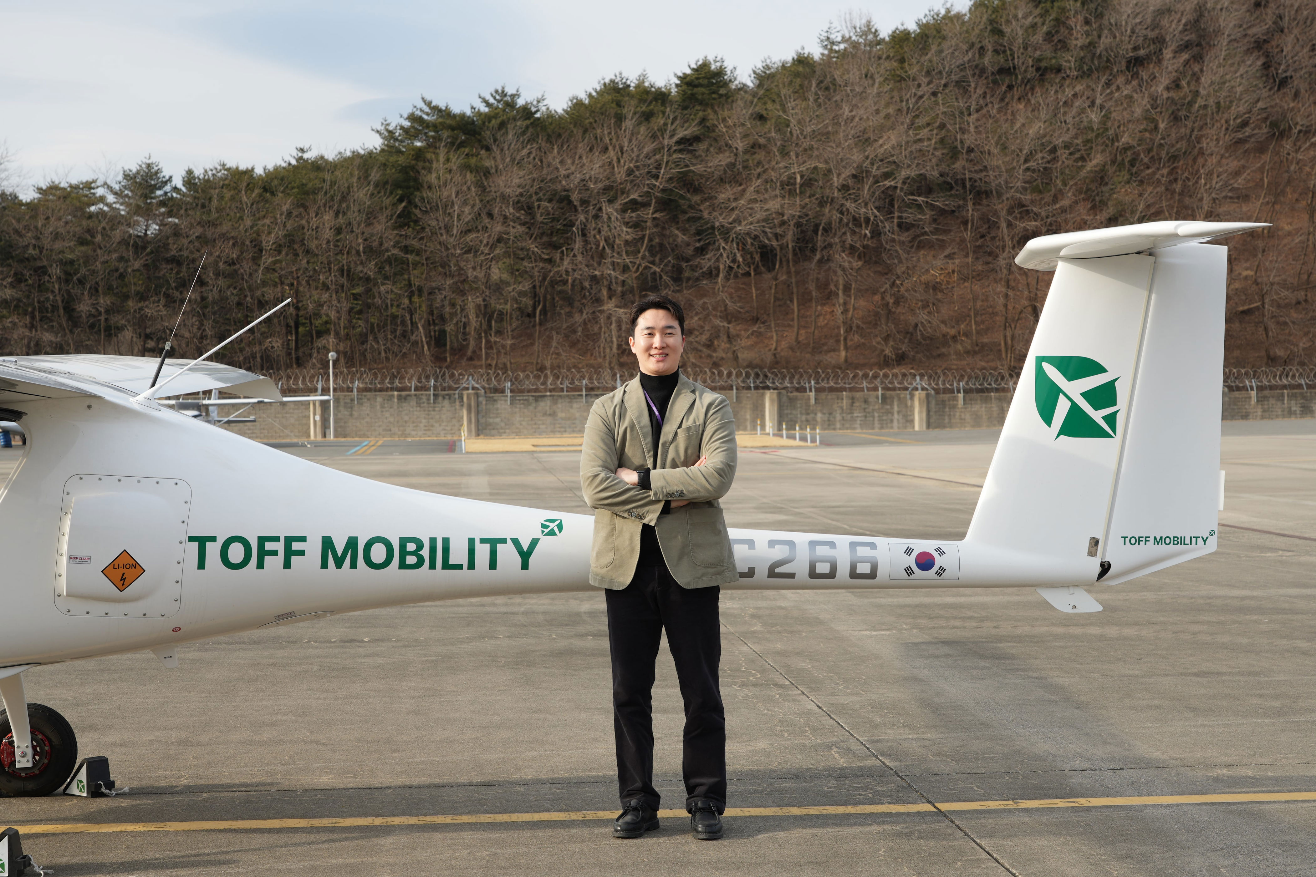 South Korea's first certified electric plane ascends at Yangyang Airport