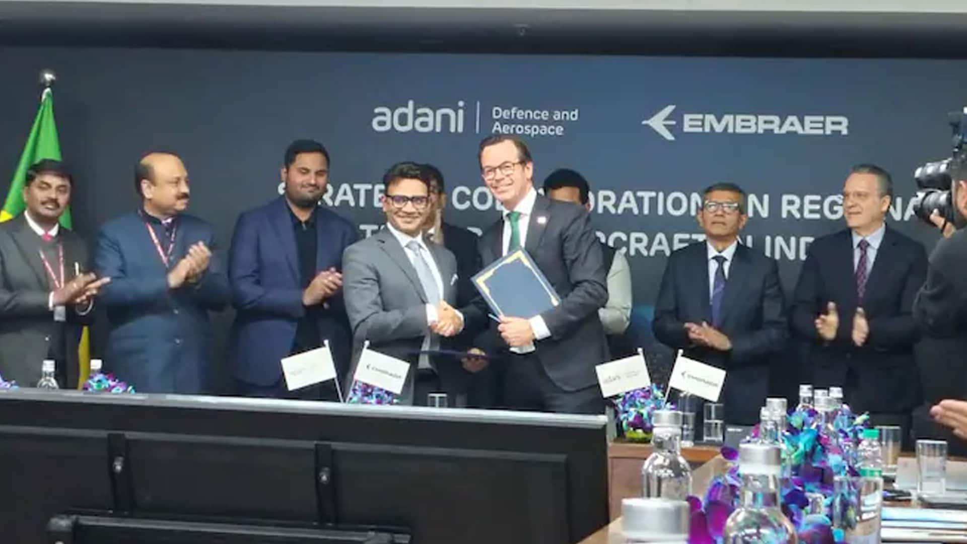 Adani Group, Embraer to develop regional transport aircraft in India