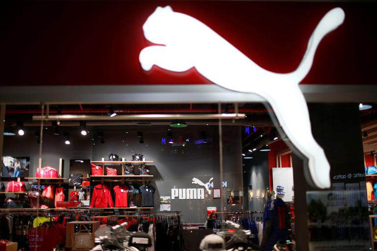 European shares edge up; Puma leaps on Anta stake purchase