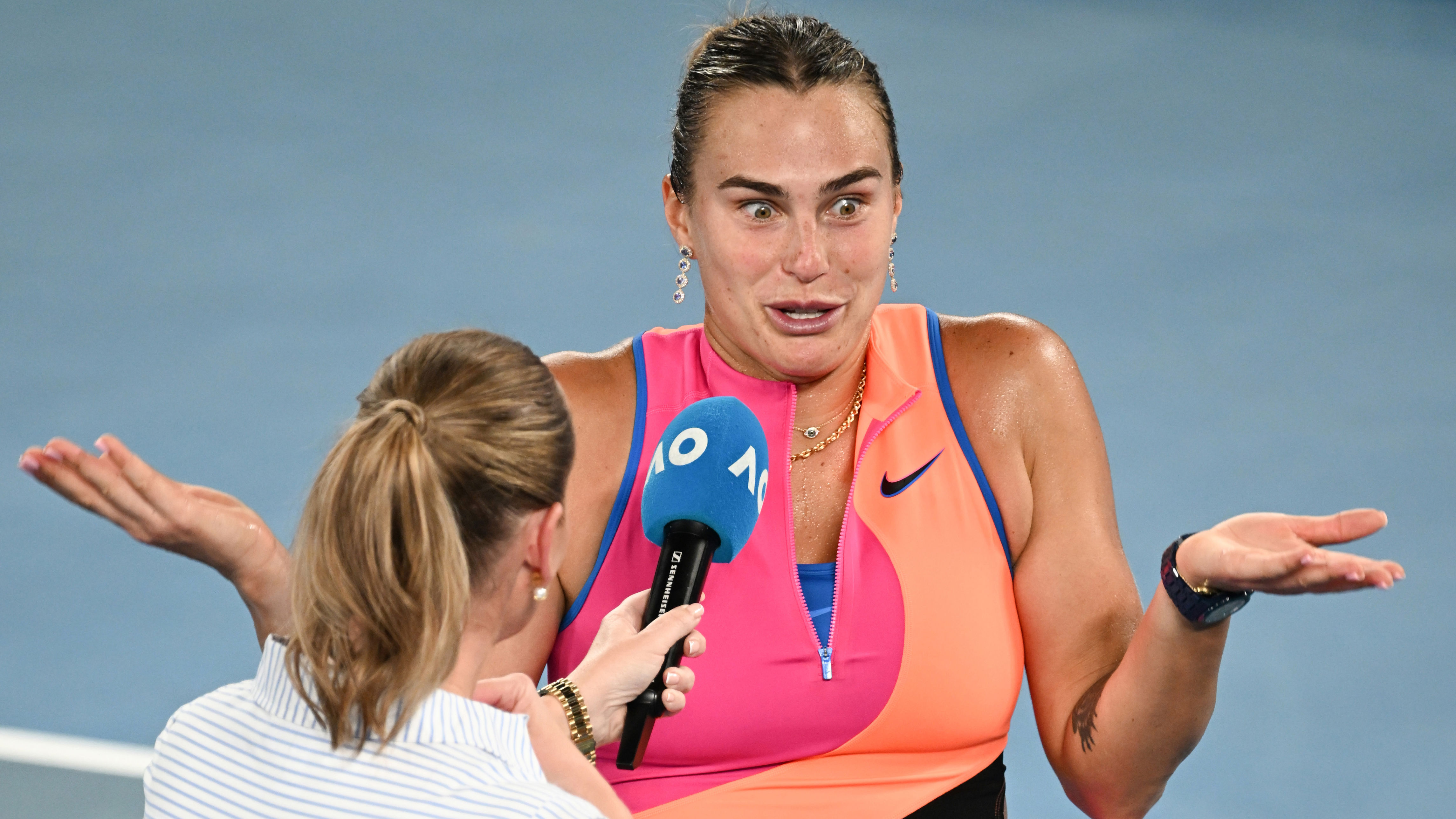 'Can you leave?': World No.1's awkward interview moment